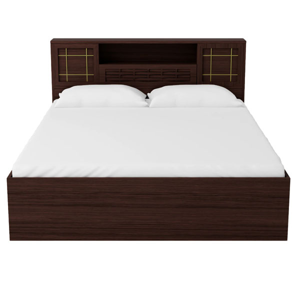 Wholesale Pepperfry Hideki King Size Bed in Walnut Finish with Box ...