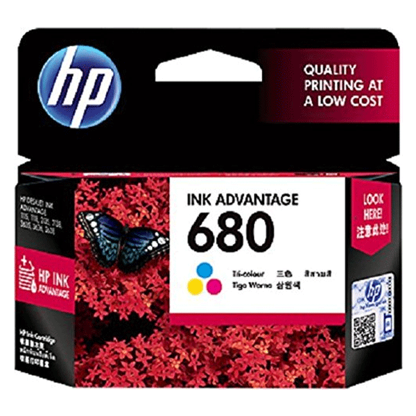 Wholesale HP 680 (F6V26AA) Tri-color Original Ink Advantage Cartridge ...